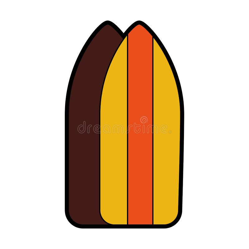 Cute surf table cartoon stock vector. Illustration of season - 94054512