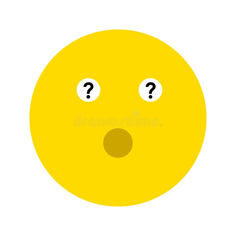 Surprised Emoticon in Doodle Style. Cartoon Face Expressions Stock ...