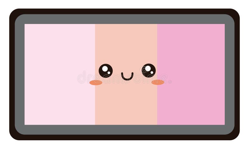Cute Tablet, Illustration, Vector Stock Vector - Illustration of ...