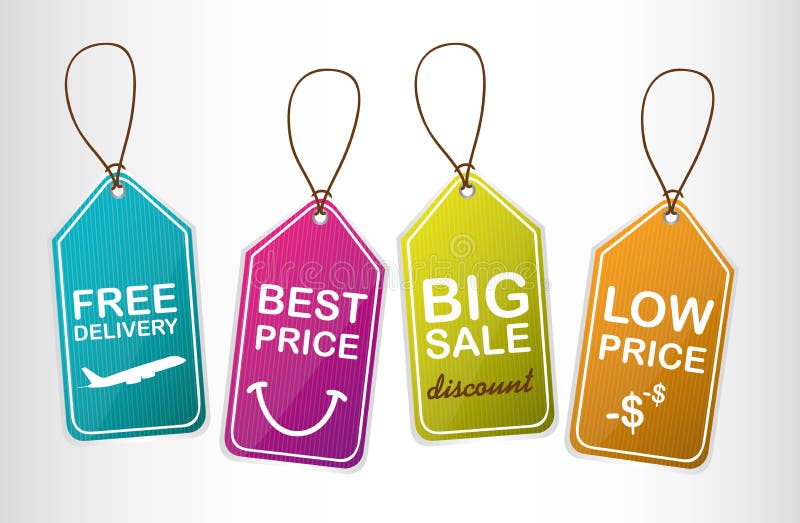 Modern Sale Stickers and Tags Collection Vector Illustration Stock ...