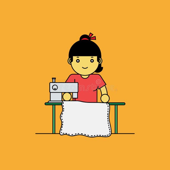 Cartoon Sewing Machine Stock Illustrations – 3,265 Cartoon Sewing ...