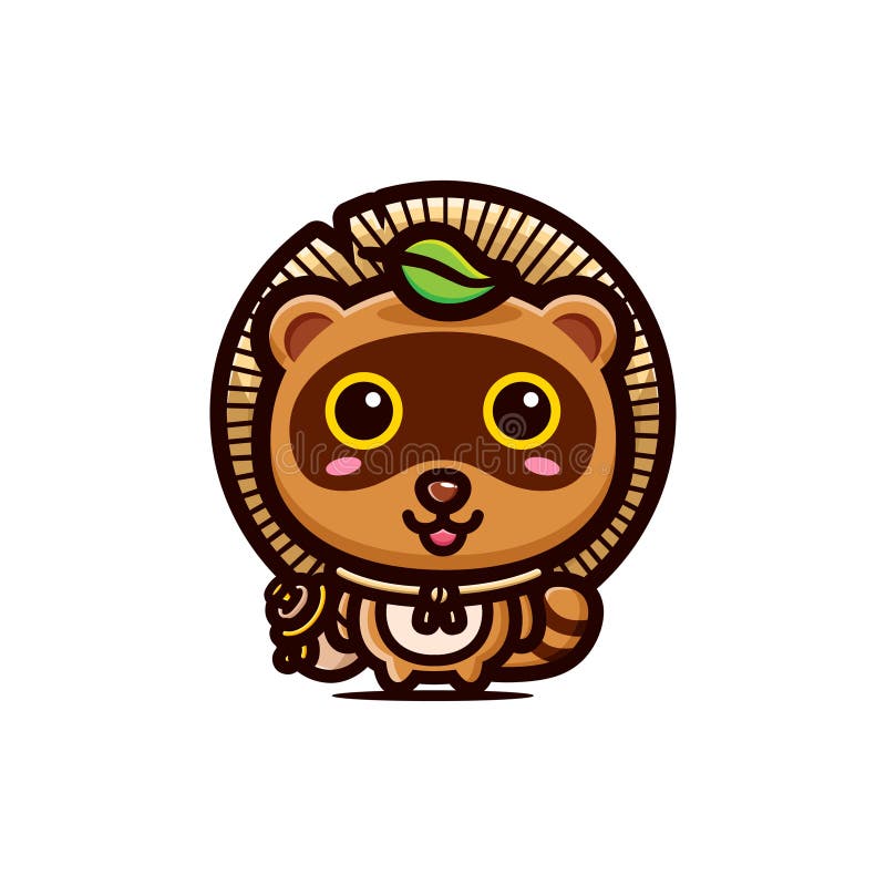 Happy tanuki stock vector. Illustration of tanuki, doll - 22855559