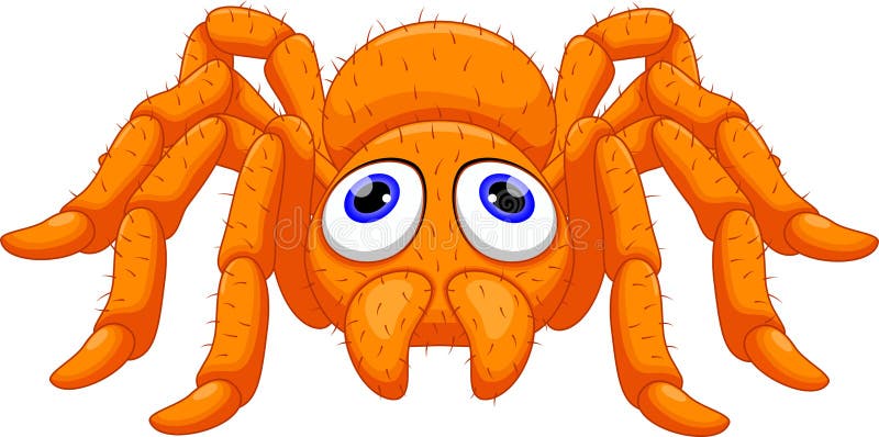 Cute tarantula cartoon stock illustration. Illustration of animals ...