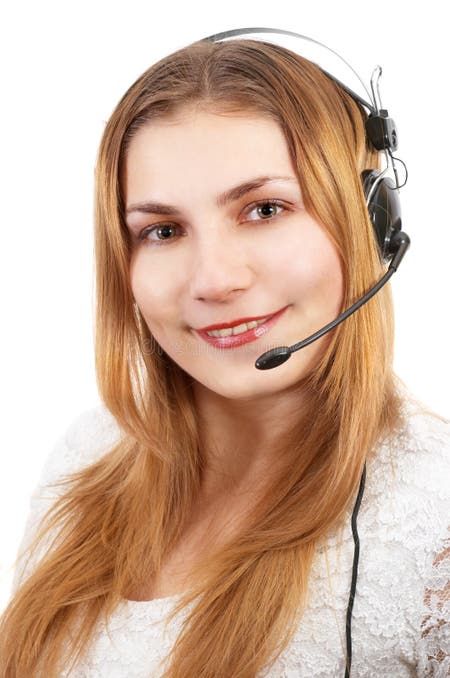 Cute techsupport girl stock image. Image of business, human - 1930741