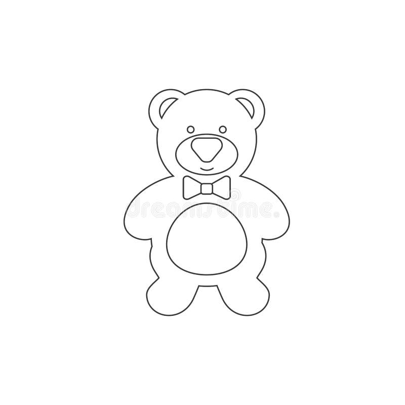 Cute Stuffed Animal Line Drawing Stock Illustrations – 868 Cute Stuffed ...