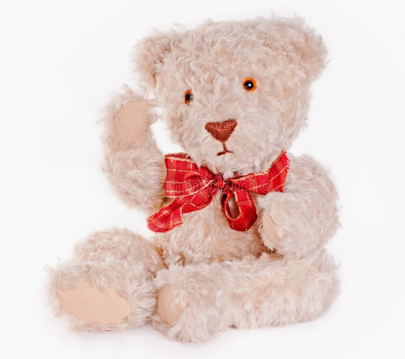 Cute teddy bear saying hi stock photo. Image of holiday - 23448686