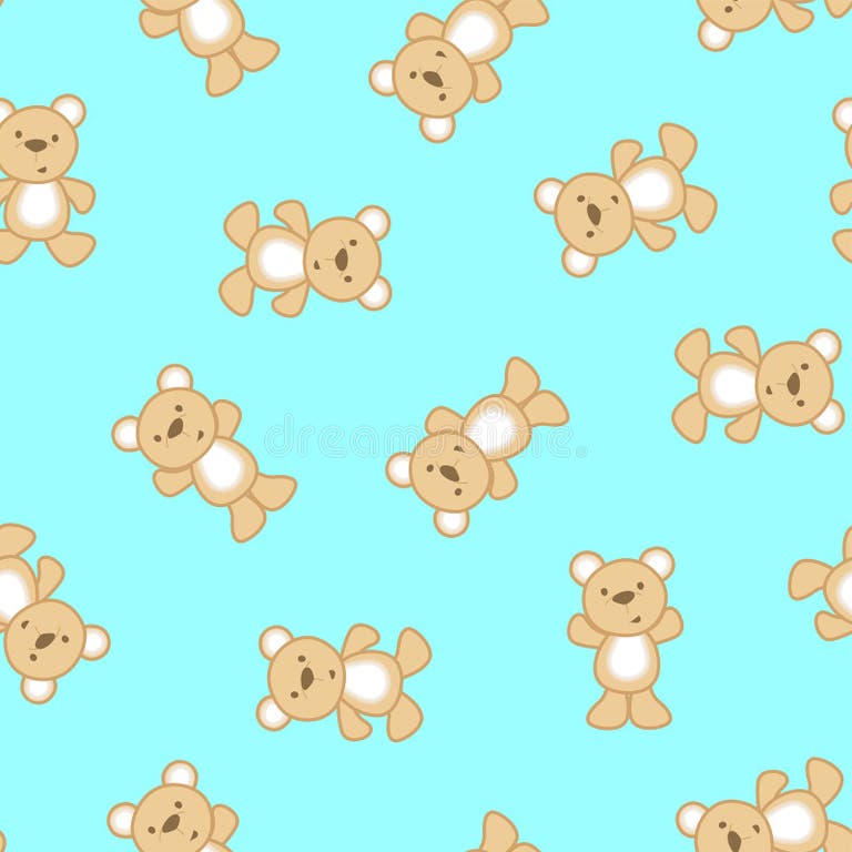Cute Teddy Bear Pattern Stock Illustrations – 19,129 Cute Teddy Bear ...