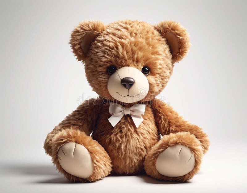 Cute Teddy Bear. Soft Plush Toy Stock Image - Image of pretty, friend ...