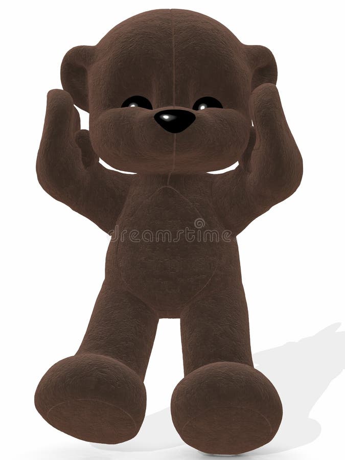 Cute Teddy - Toon Figure stock illustration. Illustration of gaze - 8935801