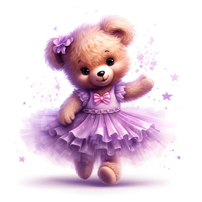 Cute teddy tutu pose stock photo. Image of accessory - 286628872