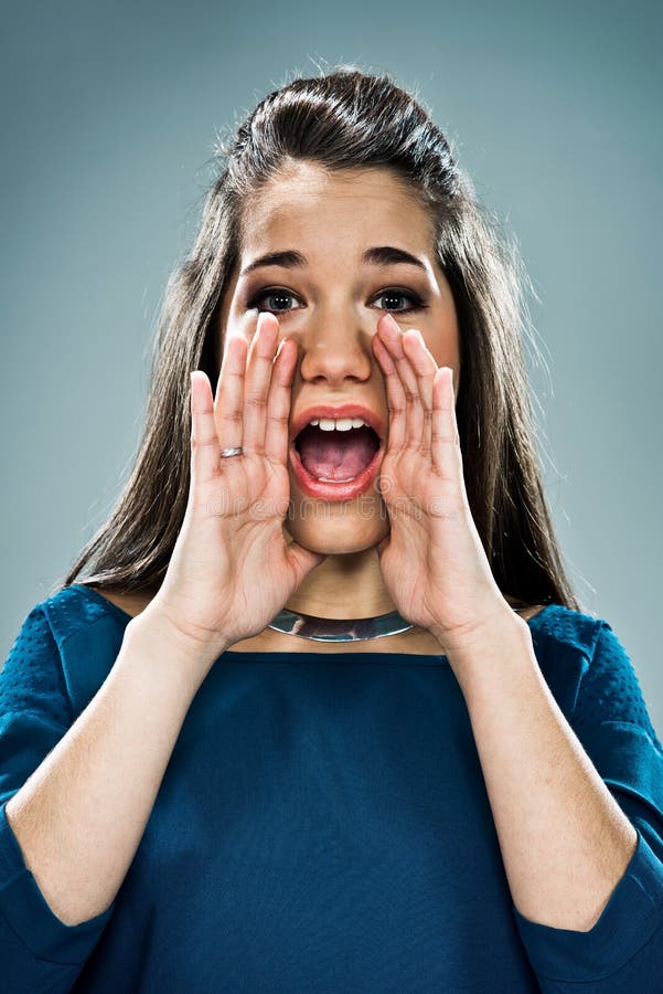 Teenager Shouting stock photo. Image of cute, looking - 29628810