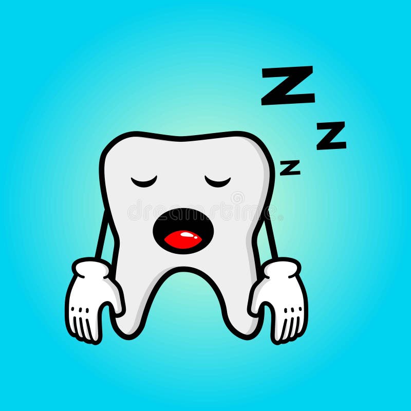 Cute Teeth Cartoon Mascot Character Stock Vector - Illustration of ...