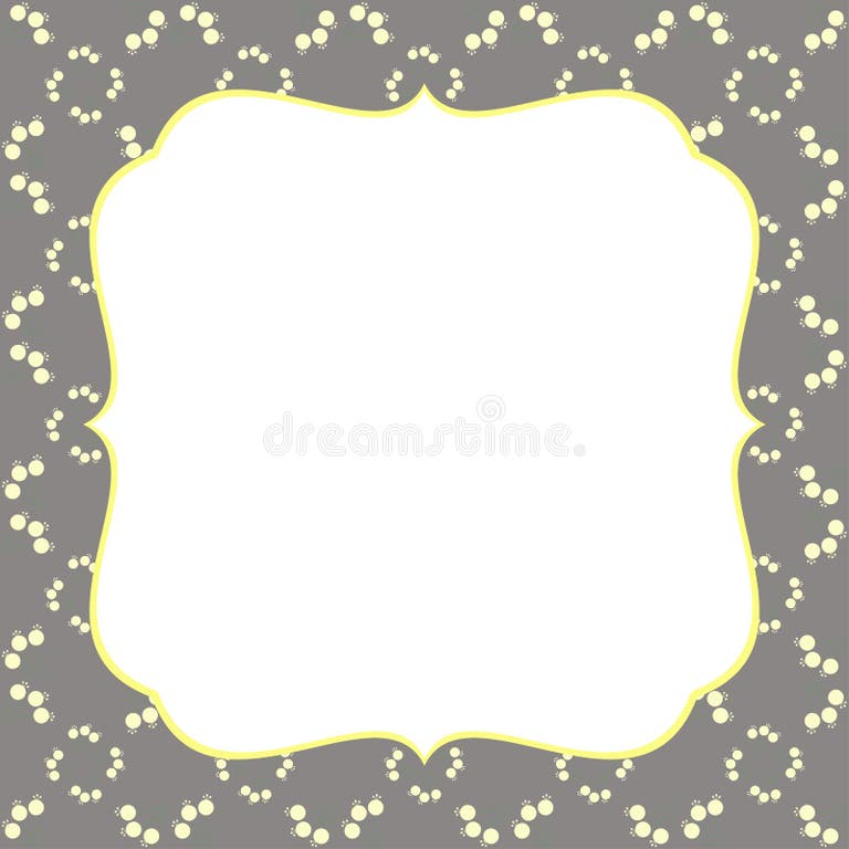 Cute template frame design stock illustration. Illustration of ...