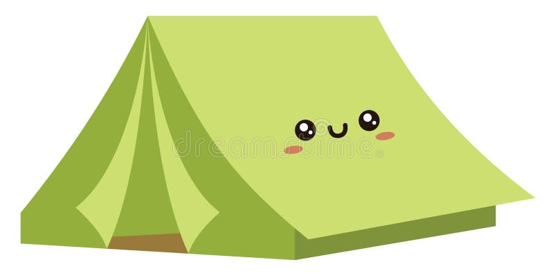 Cute Tent Camp stock vector. Illustration of party, activity - 44389046
