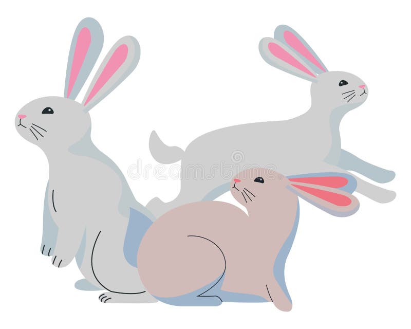 Rabbits Group Stock Illustrations – 631 Rabbits Group Stock ...