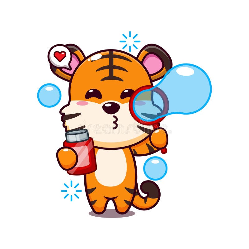 Animal Blowing Bubble Stock Illustrations – 160 Animal Blowing Bubble ...