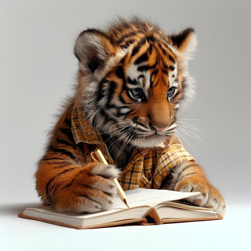 Tiger Writing Stock Illustrations – 600 Tiger Writing Stock ...