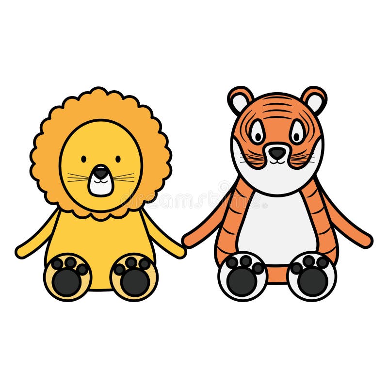 Tiger Lion Friends Stock Illustrations – 359 Tiger Lion Friends Stock ...