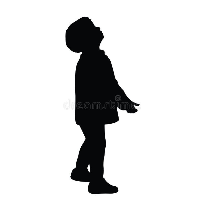 Child Standing Looking Up