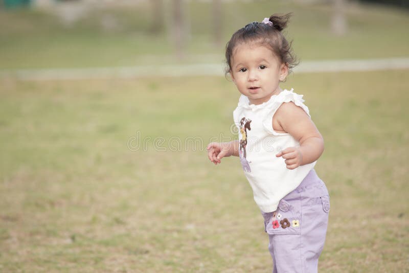 Cute toddler exploring stock photo. Image of park, caucasian - 14635330