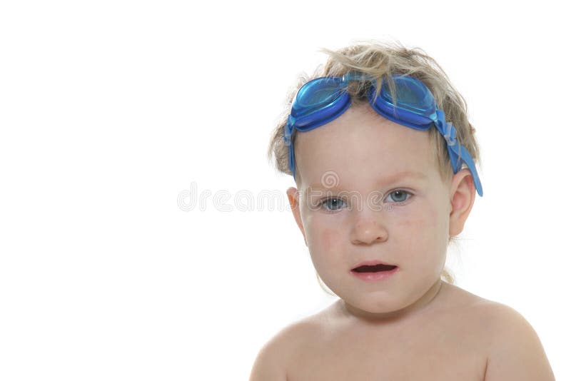 Cute toddler in goggles stock photo. Image of break, exercise - 22374848