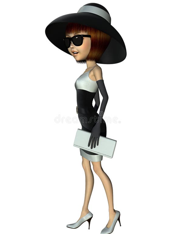 Cute Toon Girl stock illustration. Illustration of toon - 42911460
