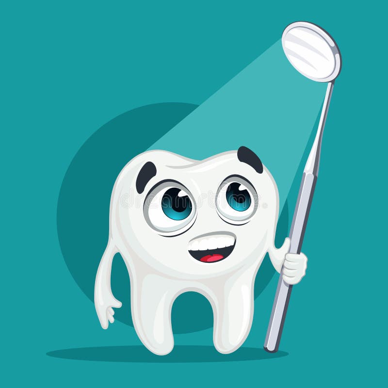 Cartoon tooth stock vector. Illustration of message - 117812525