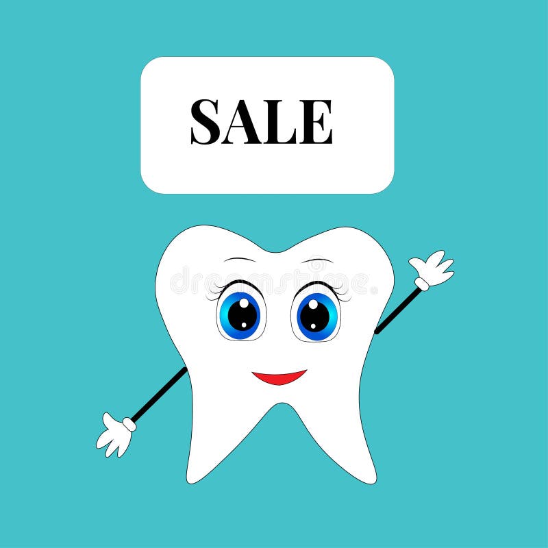 Cute Tooth Illustration Nursery Decor Poster Stock Vector ...