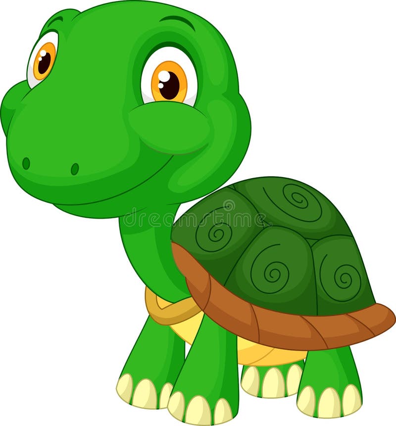 Cute tortoise cartoon stock vector. Illustration of relaxing - 36399753