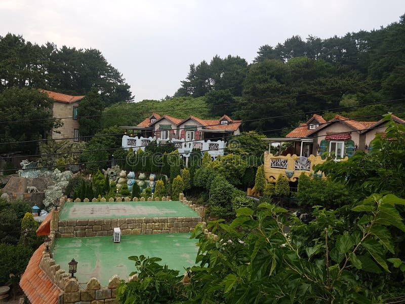 A cute town editorial image. Image of view, tongyoeng - 110468970