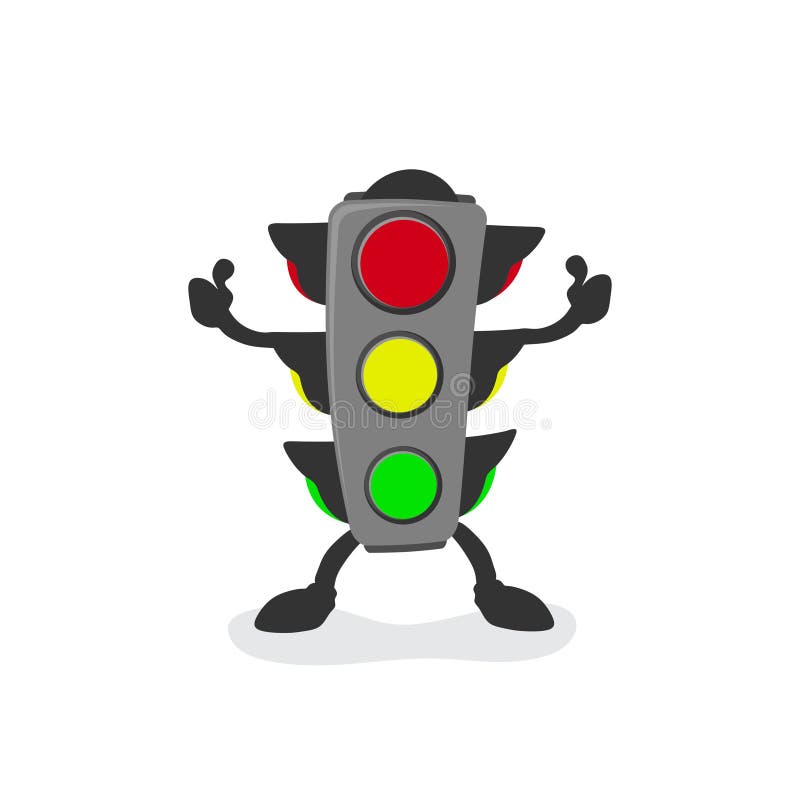 Cute Traffic Light Mascot Vector Stock Vector - Illustration of drive ... Cute Traffic Light Mascot Vector Stock Vector - Illustration of drive ...