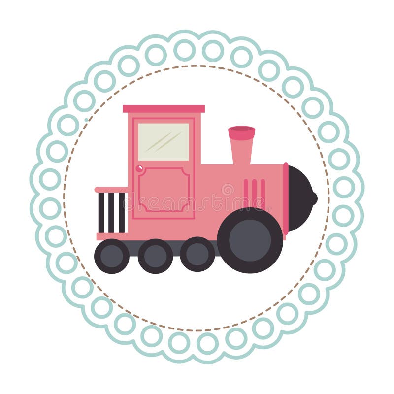 Cute train cartoon stock vector. Illustration of steam - 93595282