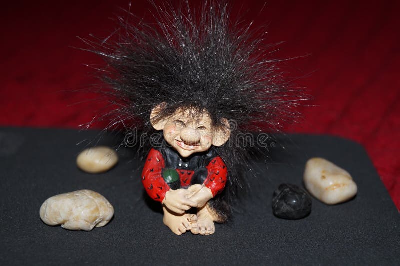 Cute troll stock photo. Image of smile, stone, mascot - 101582366