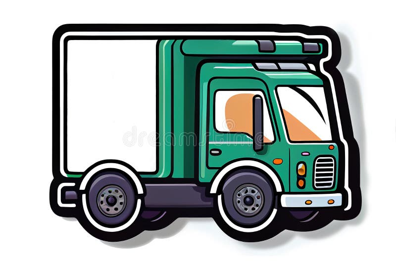 Cute Truck Lorry Stickers Concept Made with Generative AI Stock ...