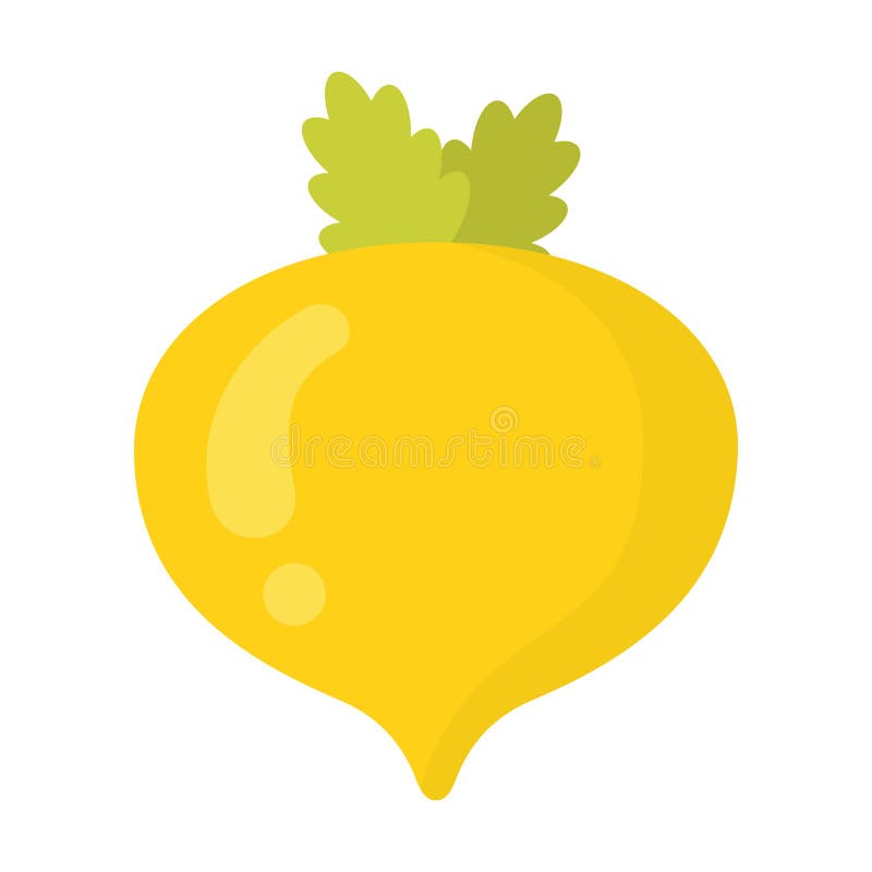 Colorful Red Turnip Clipart Cartoon. Red Turnip Vector Illustration ...