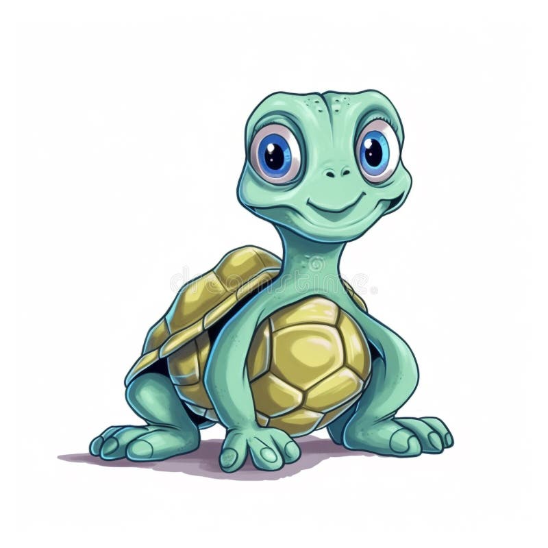 Cute turtle cartoon stock illustration. Illustration of graphics ...