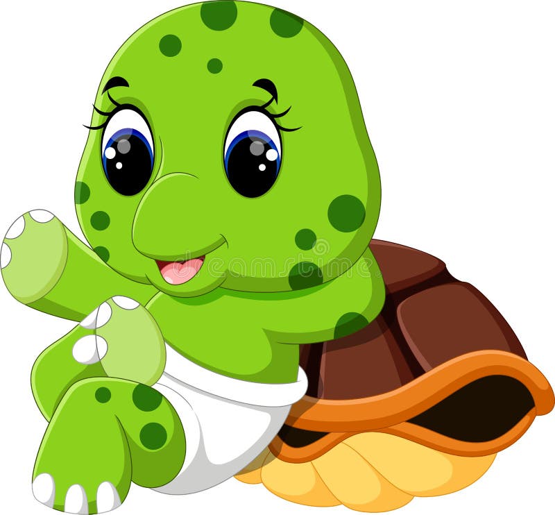 Cute turtle stock vector. Illustration of character, caricature - 70085857