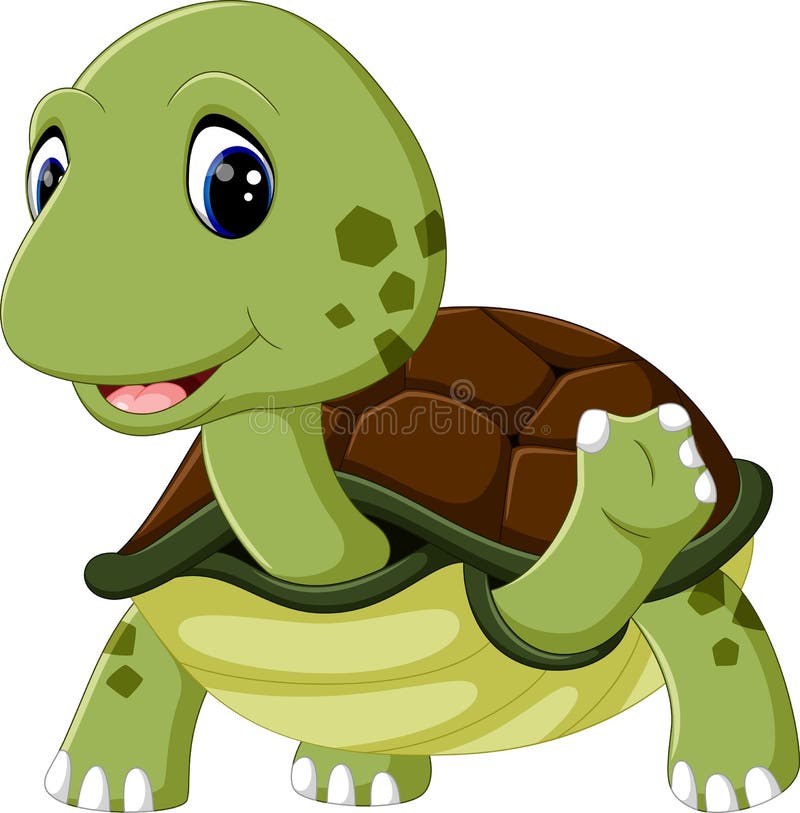 Cute turtle stock vector. Illustration of character, caricature - 70085857