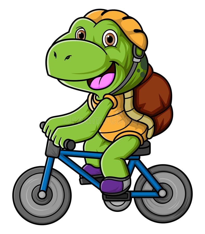 Cute Turtle Cartoon Illustration Picture. Image: 4401187