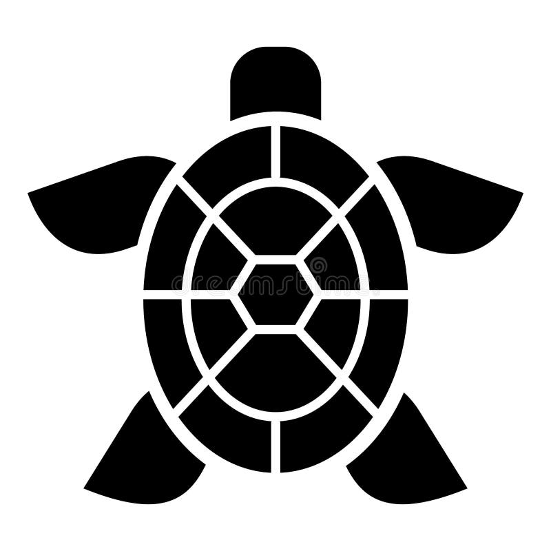 Turtle icon, simple style stock vector. Illustration of protection ...