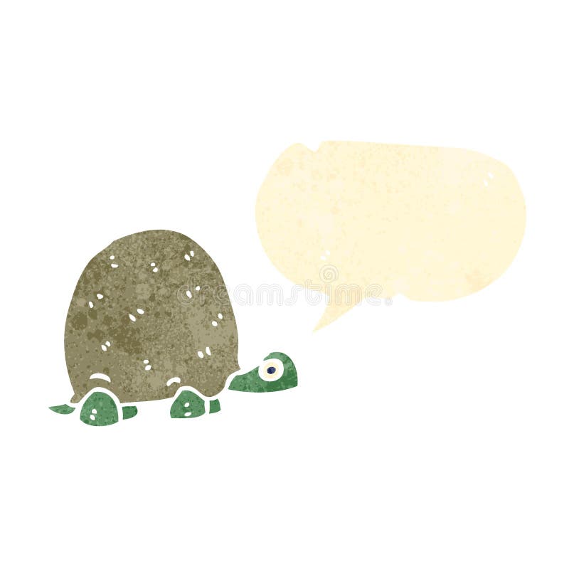 Cute Turtle with Speech Bubble Stock Vector - Illustration of hand ...