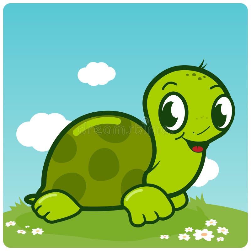 Turtle and rabbit stock vector. Illustration of hare - 10258089