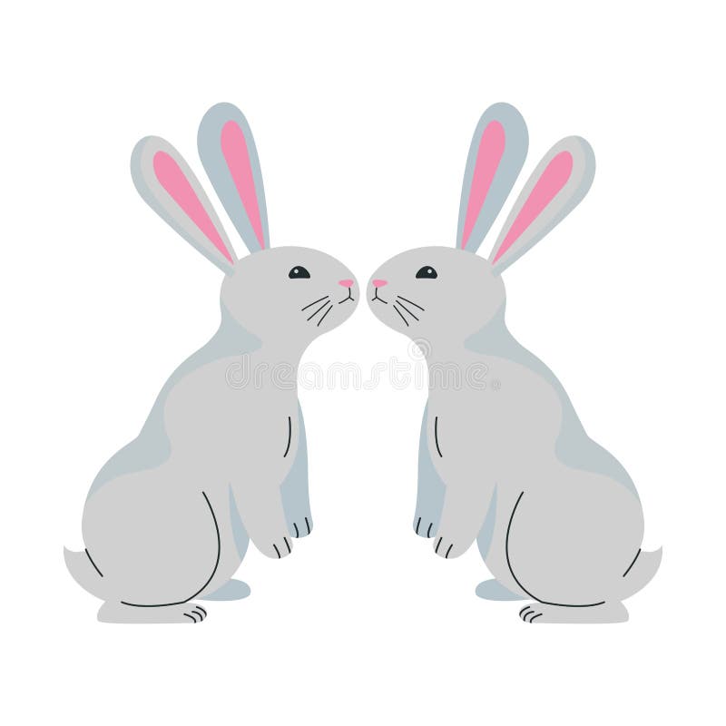 Rabbits Playing Stock Illustrations – 180 Rabbits Playing Stock ...