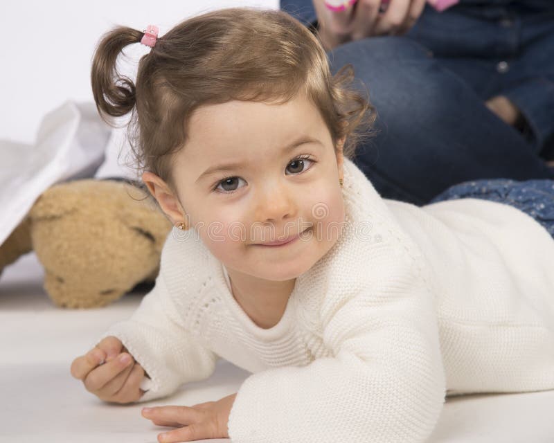 Cute two year old baby stock photo. Image of face, girl - 70080600