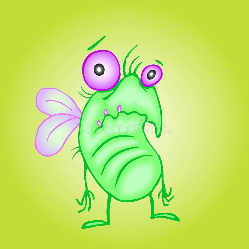 Cute fly stock vector. Illustration of character, hairy - 91965116