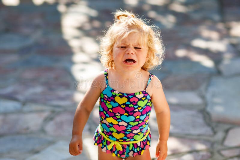 Cute Upset Unhappy Toddler Girl Crying. Angry Emotional Child Shouting ... Cute Upset Unhappy Toddler Girl Crying. Angry Emotional Child Shouting ...
