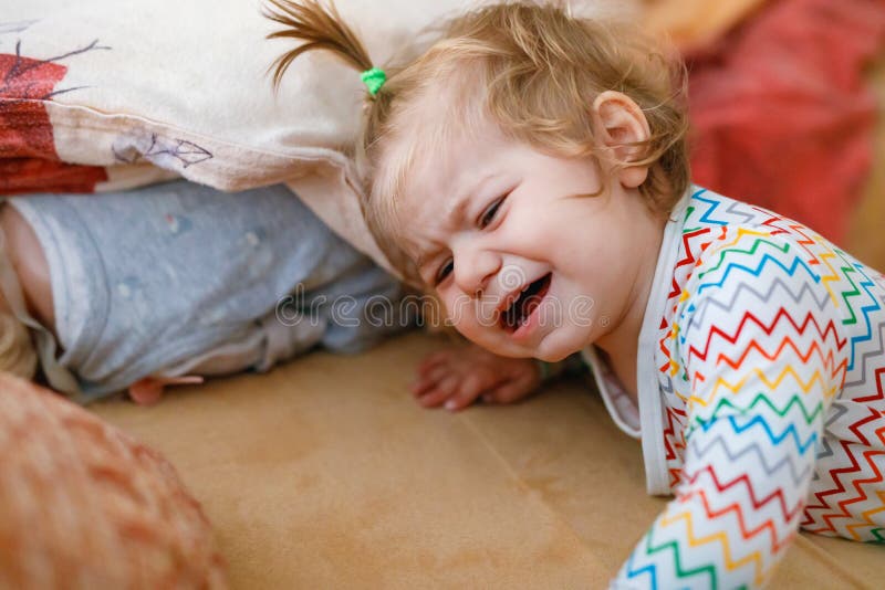 Cute Upset Unhappy Toddler Girl Crying. Angry Emotional Child Shouting ... Cute Upset Unhappy Toddler Girl Crying. Angry Emotional Child Shouting ...