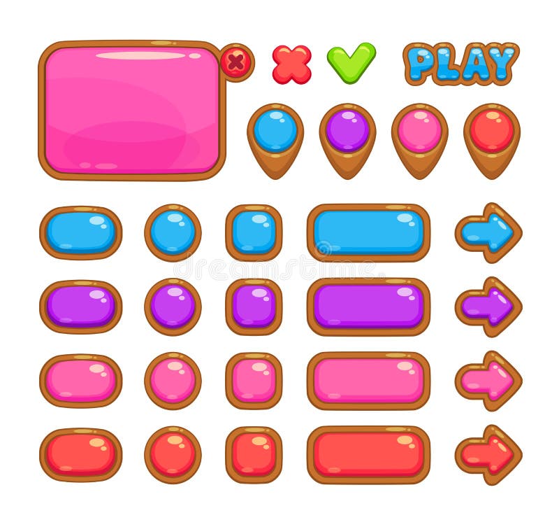 Cute user interface stock illustration. Illustration of funny - 57374943