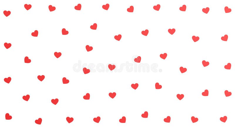 Cute Valentine Love Heart Pattern Wallpaper Design Stock Vector ...