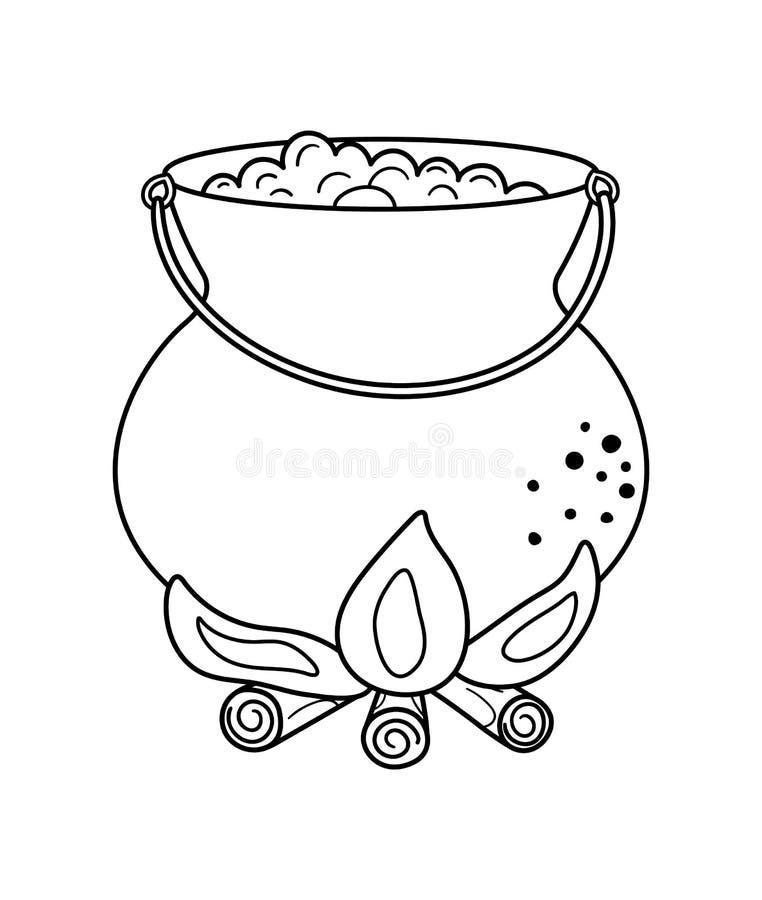 Cauldron Coloring Stock Illustrations – 273 Cauldron Coloring Stock ...